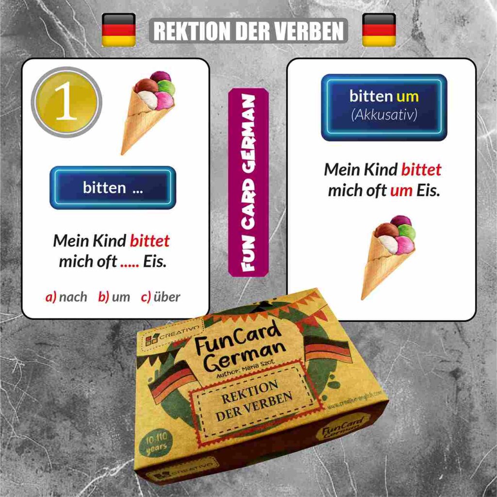 REKTION DER VERBEN game to learn German - Creativo - gry do nauki ...